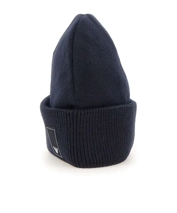 Emporio Armani Logo Patch Turn-up Brim Beanie