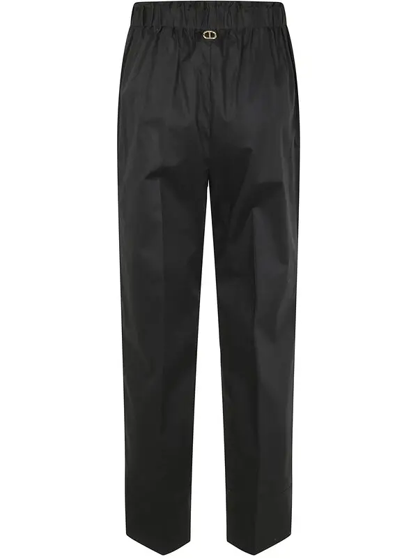 TWINSET Elasticated Waist Tapered Leg Trousers