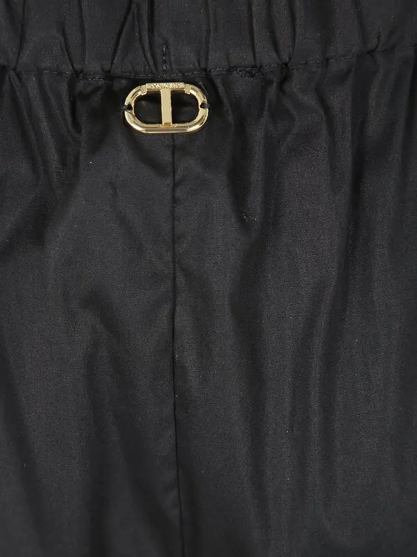 TWINSET Elasticated Waist Tapered Leg Trousers
