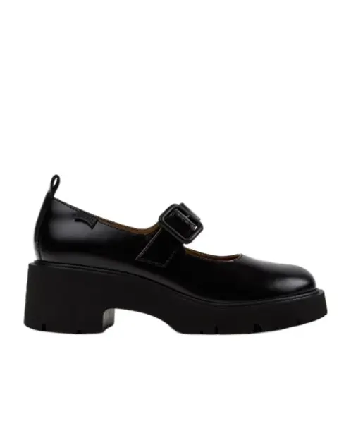 Camper Buckled Platform Pumps