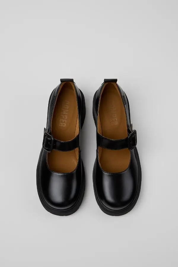 Camper Buckled Platform Pumps