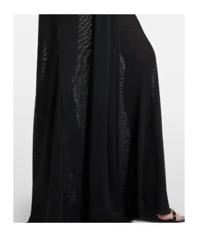 David Koma Floral-appliqué Mesh Gown