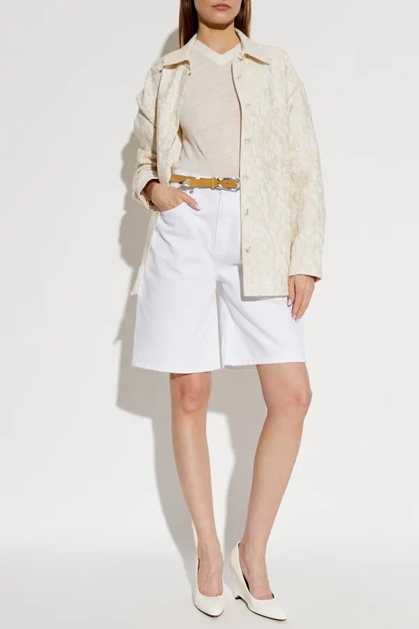 IRO PARIS V-neck Top With Piping Detail