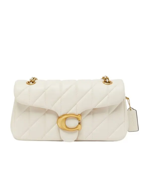 COACH Quilted Tabby Shoulder Bag 26 - White