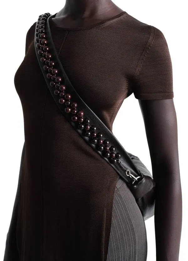 LEMAIRE Pearls Medium Croissant Bag