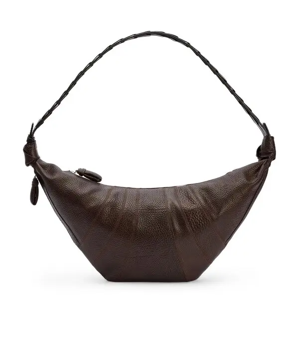 LEMAIRE Woven Chevron Large Croissant Bag - Brown