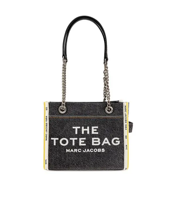 Marc Jacobs The Denim Chain Small Tote Bag - Grey