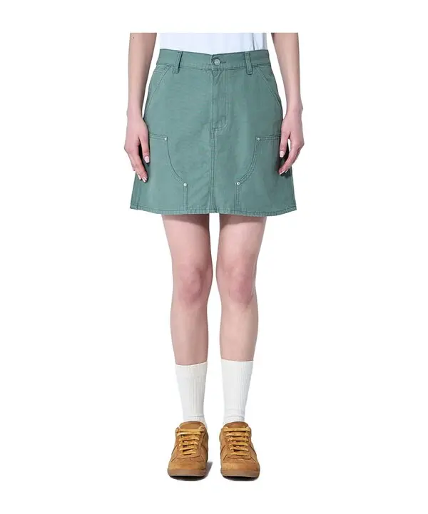 Carhartt Work In Progress Logo Patch Mini Skirt - Green
