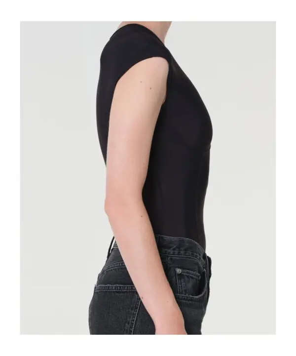 AGOLDE Nadia Cap-sleeve Bodysuit