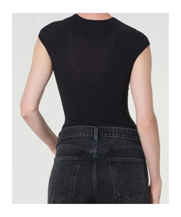 AGOLDE Nadia Cap-sleeve Bodysuit