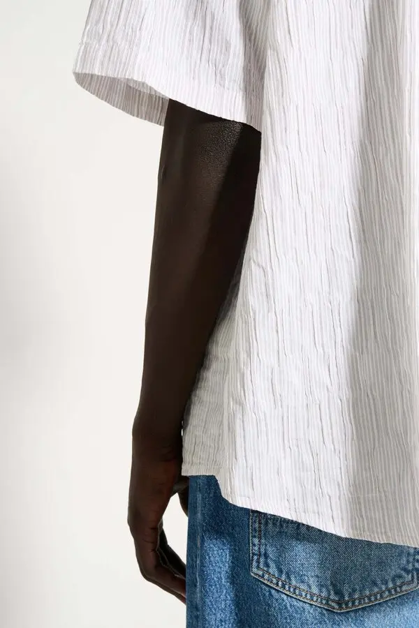 StÜssy Stssy Wavy Striped Short-sleeved Shirt