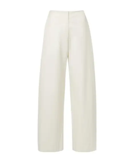 THE ROW Galileo Cotton And Silk Barrel-leg Pants - White