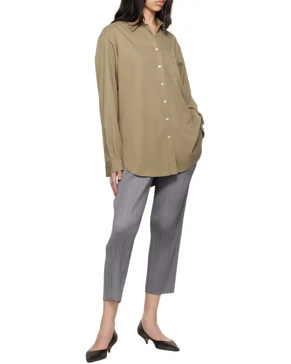 PLEATS PLEASE BY ISSEY MIYAKE Pleats Please Issey Miyake Cropped Leg Pleated Trousers