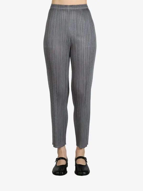 PLEATS PLEASE BY ISSEY MIYAKE Pleats Please Issey Miyake Cropped Leg Pleated Trousers