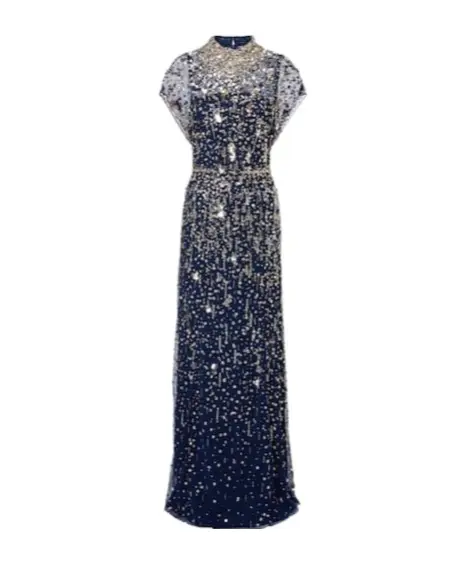 Jenny Packham Sylvie Embellished Gown - Black