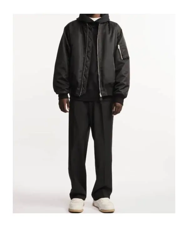 Hogan Zip-up Long-sleeved Reversible Bomber Jacket