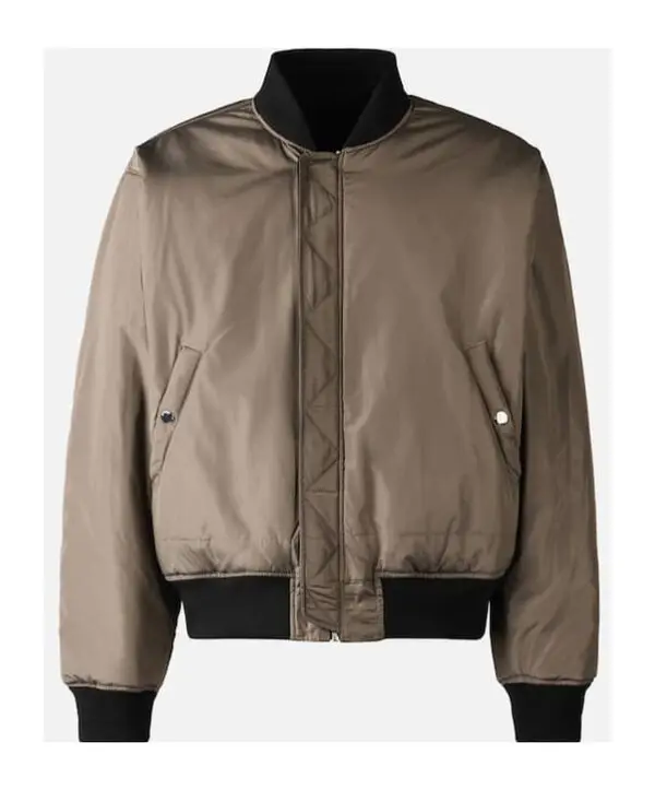 Hogan Zip-up Long-sleeved Reversible Bomber Jacket