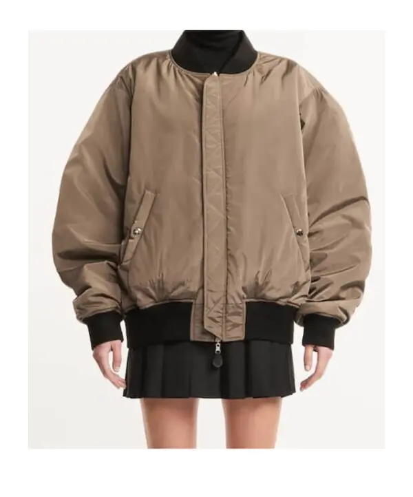 Hogan Zip-up Long-sleeved Reversible Bomber Jacket
