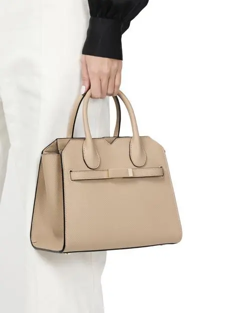 VALEXTRA Milano Two Handles Mini Bag