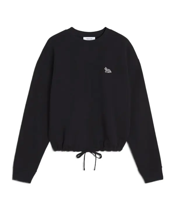 Maison Kitsuné Baby Fox Patch Drawstring Comfort Sweatshirt