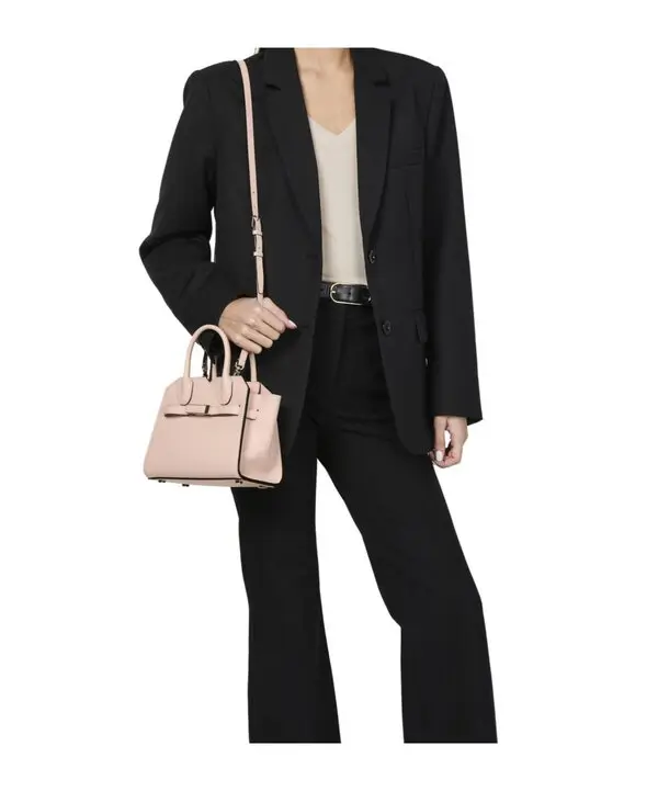 VALEXTRA Double Handle Shoulder Bag