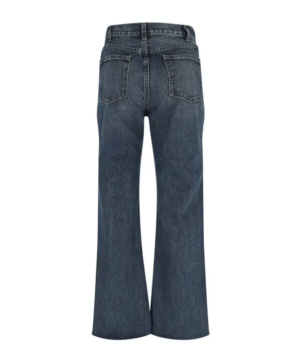 NILI LOTAN High Waist Denim Trousers