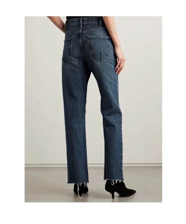 NILI LOTAN High Waist Denim Trousers