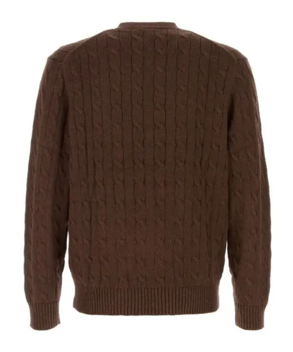 Polo Ralph Lauren V-neck Long-sleeve Cardigan With Ribbed Cuffs And Hem