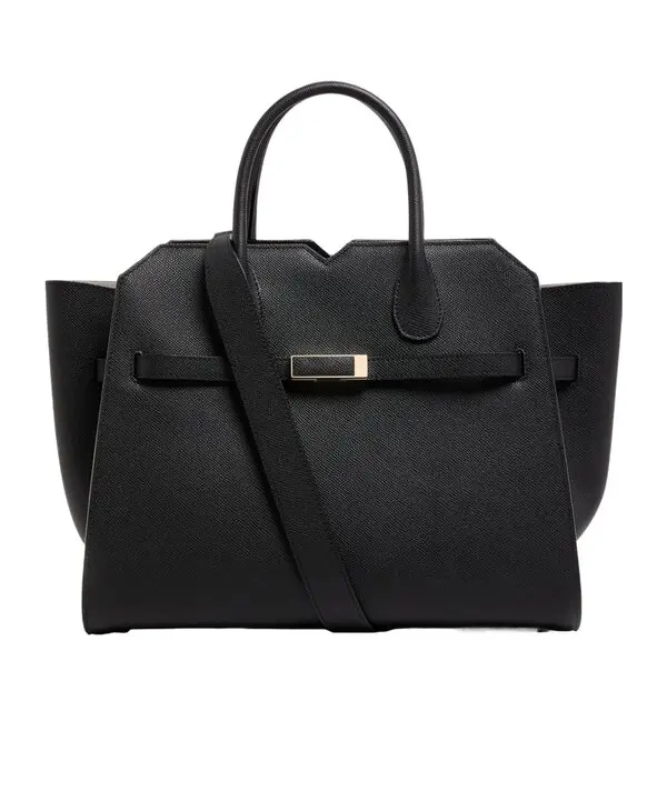 VALEXTRA Double Handle Shoulder Bag