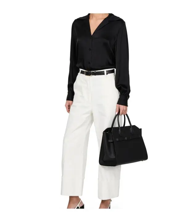 VALEXTRA Double Handle Shoulder Bag