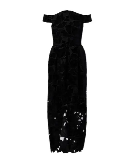 Erdem Cutout Velvet And Tulle Cocktail Dress - Black