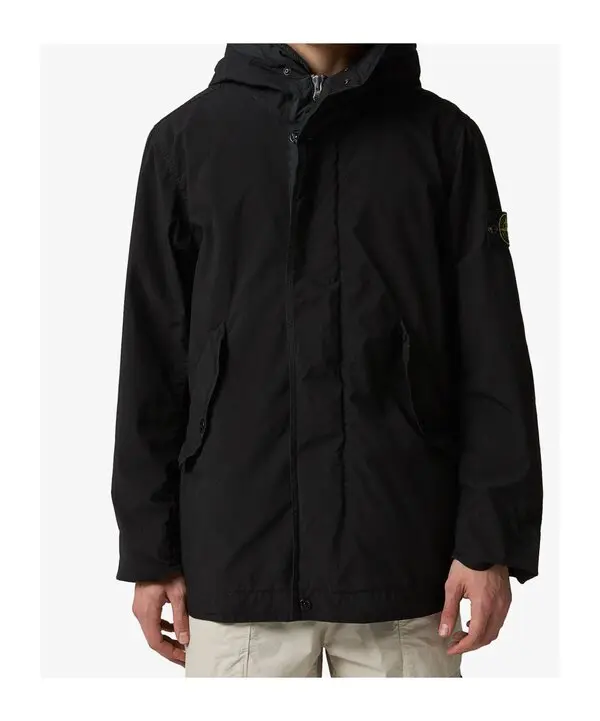 Stone Island Logo Patch Hooded Jacket