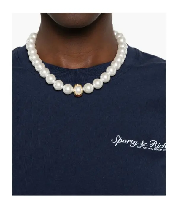 SPORTY  RICH Sporty & Rich Crewneck Short Sleeve T-shirt