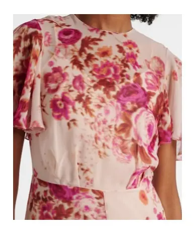 Erdem Floral Silk Midi Dress