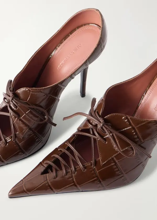 Amina Muaddi Heeled Mules
