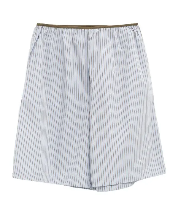 THE FRANKIE SHOP Vertical Stripe Shorts - White