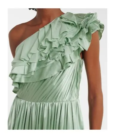 Ulla Johnson Avalina One-shoulder Ruffled Silk Maxi Dress