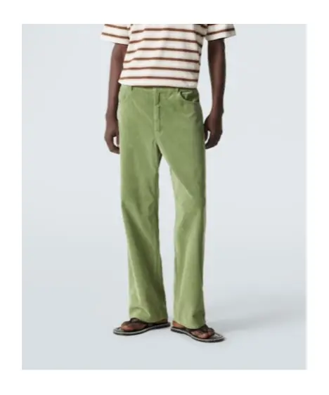 Auralee Cotton Corduroy Straight Leg Trousers