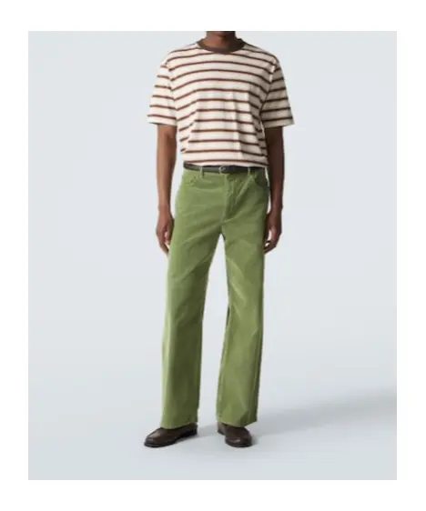 Auralee Cotton Corduroy Straight Leg Trousers