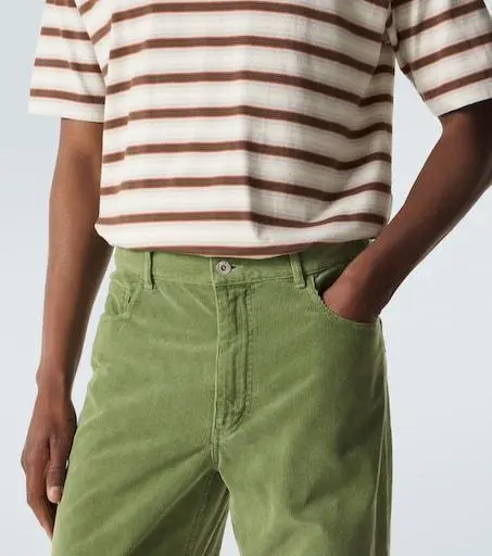Auralee Cotton Corduroy Straight Leg Trousers