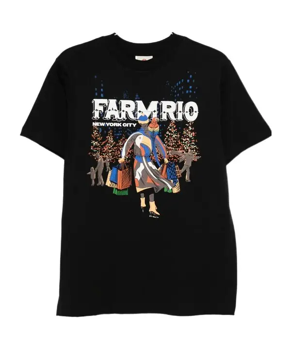 Farm Rio Graphic Printed Crewneck T-shirt