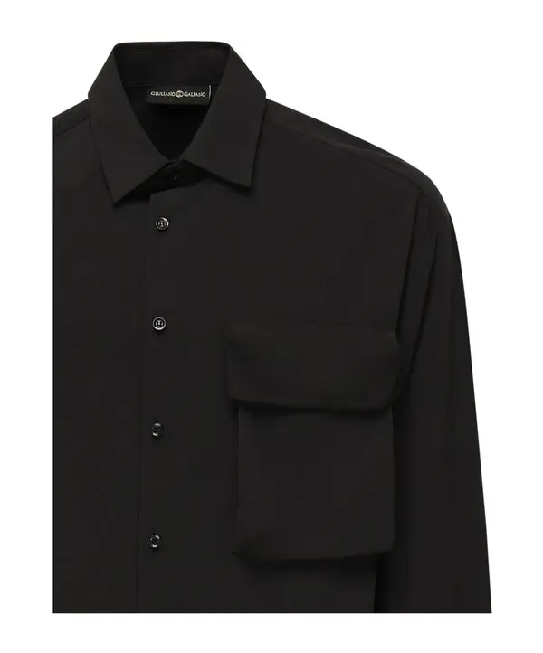 GIULIANO GALIANO Wolf Oversized Pocket Shirt