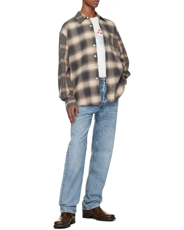 Our Legacy Above Check Pattern Buttoned Shirt