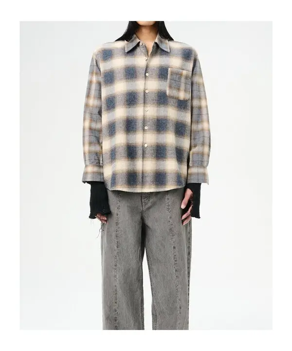 Our Legacy Above Check Pattern Buttoned Shirt