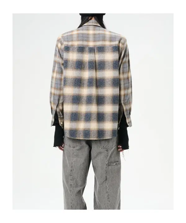 Our Legacy Above Check Pattern Buttoned Shirt