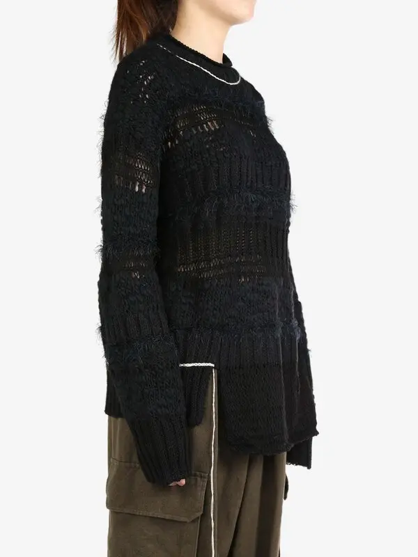 Y’s Destructured Stripe Knitwear