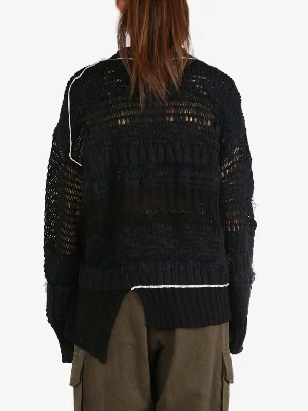 Y’s Destructured Stripe Knitwear