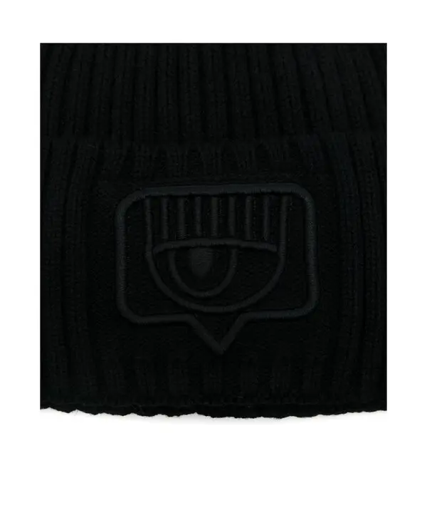 CHIARA FERRAGNI Eyelike-patch Beanie Hat