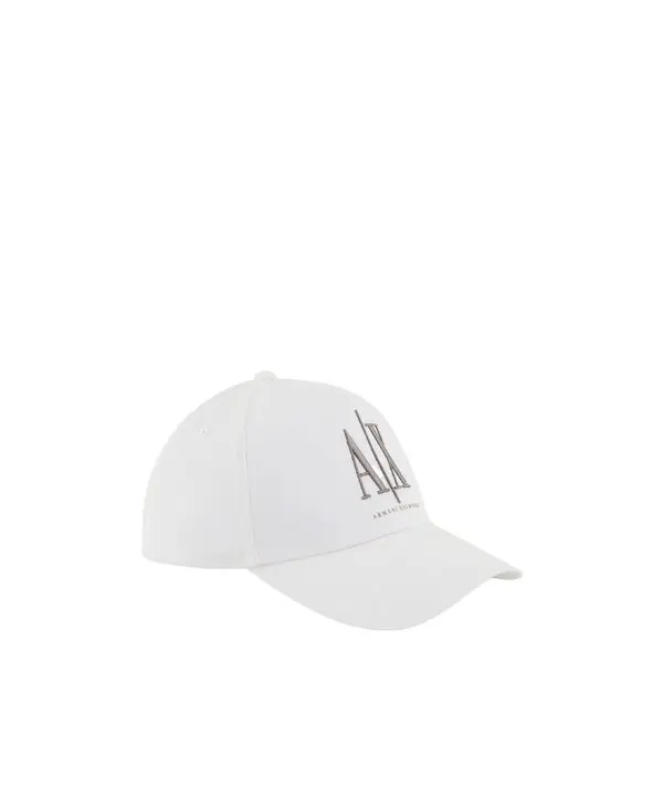 Armani Exchange Logo-embroidered Baseball Cap - White
