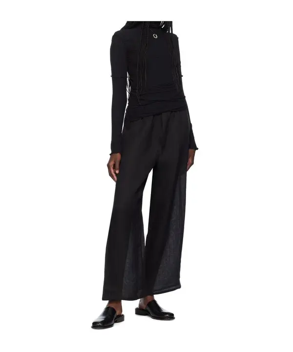 BASERANGE Domond Wide-leg Linen Trousers